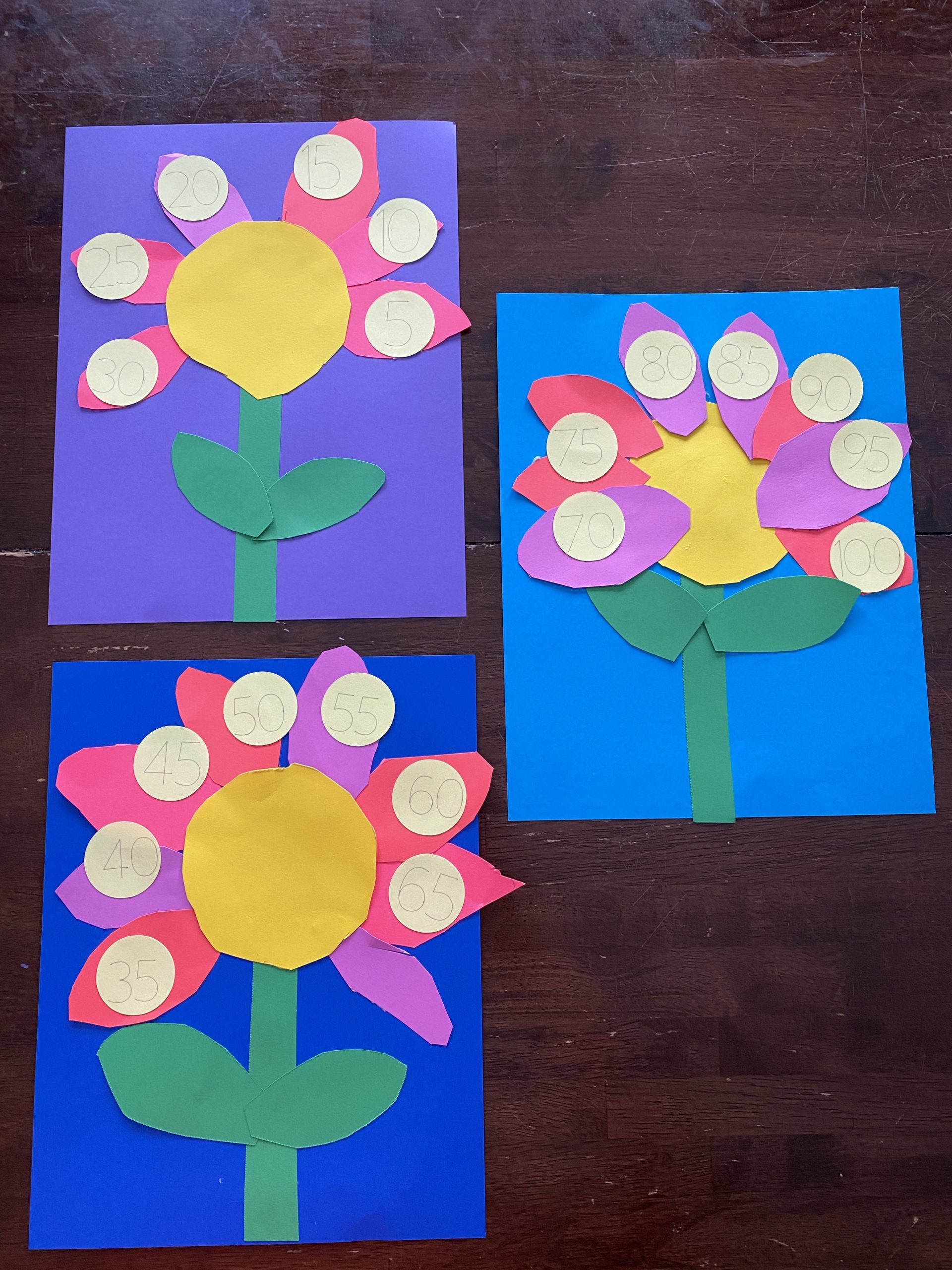 Spring Flowers Counting by 5’s to 100 | Mamallamallama on the weekly