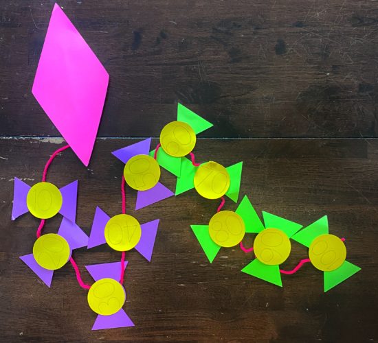 Spring Kite Kindergarten Math Craft | Mamallamallama on the weekly