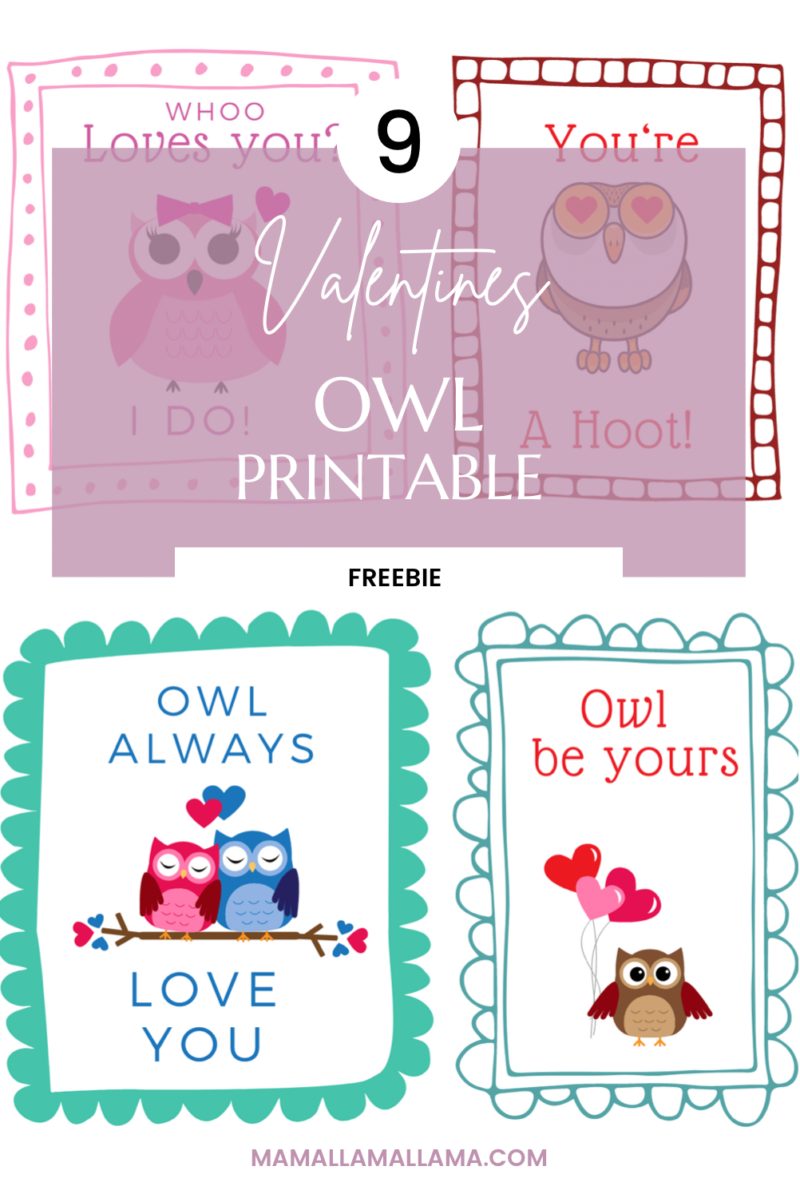 Valentines Owl Printable - Mamallamallama on the weekly