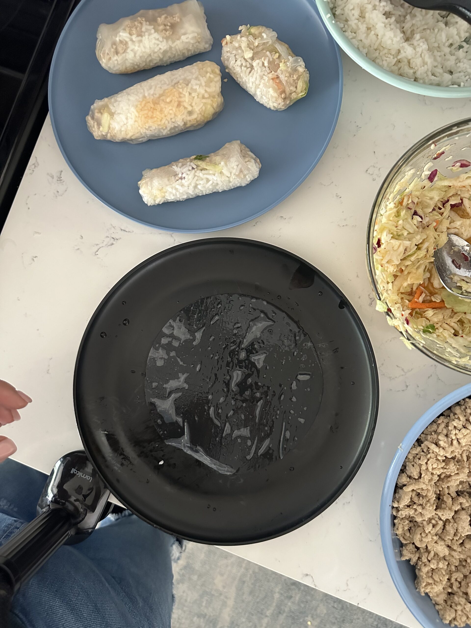 Chicken Spring Rolls with Minute Instant Jasmine Rice - Mamallamallama ...